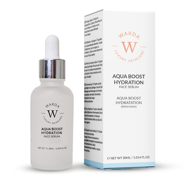 Aqua boost Hydration face serum 30ml – wardaskincare